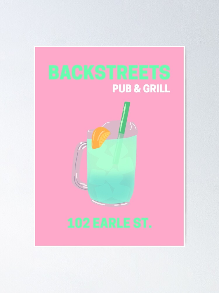 "Backstreets Litcher Pink and Green Print" Poster for Sale by ...