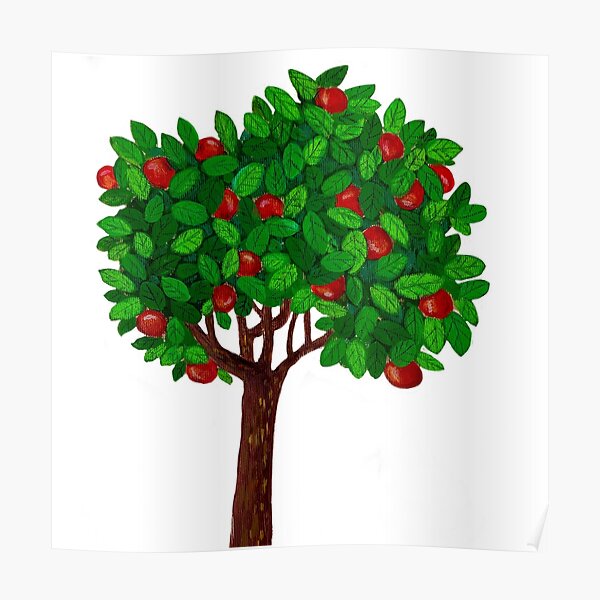 "Apple Tree" Poster for Sale by PanteaDesign | Redbubble