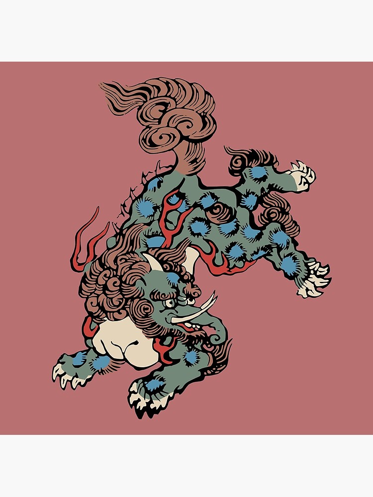 "DANCING DEMON - BAKU VINTAGE JAPANESE DRAWING" Poster for Sale by flat ...