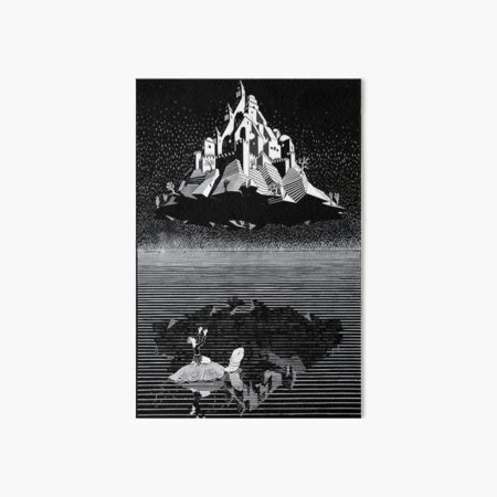 "M.C. Escher - Castle in the Air" Art Board Print by Lolc | Redbubble