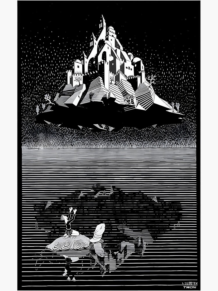 "M.C. Escher - Castle in the Air" Poster for Sale by Lolc | Redbubble
