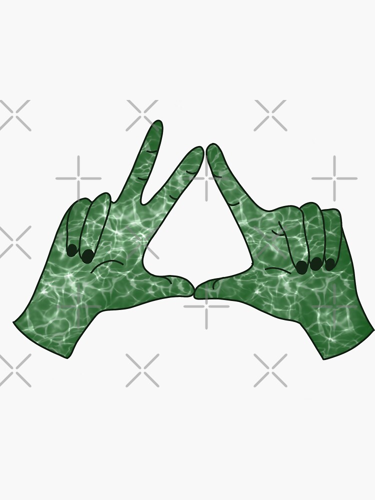 "Kay Dee Hand Sign" Sticker for Sale by akalexa | Redbubble
