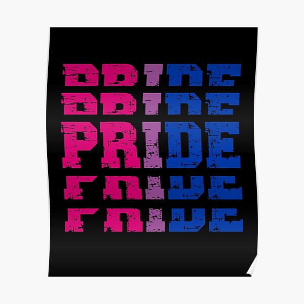 "PRIDE Bisexual, LGBTQIA Pride" Poster for Sale by TempestStory | Redbubble