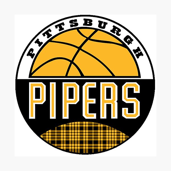 "Pittsburgh Pipers ABA Logo Recreated" Photographic Print for Sale by ...