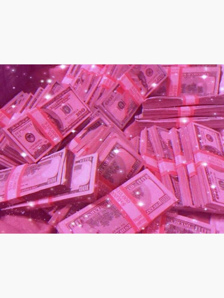 "Money pink aesthetic" Sticker for Sale by jovanan | Redbubble