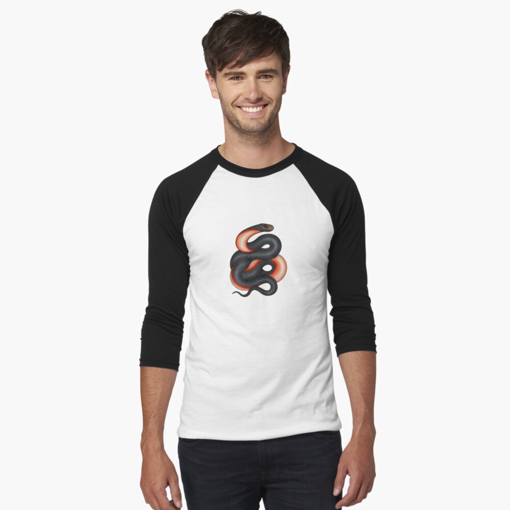 "Red-bellied Black Snake" Sticker for Sale by miss-varanus | Redbubble