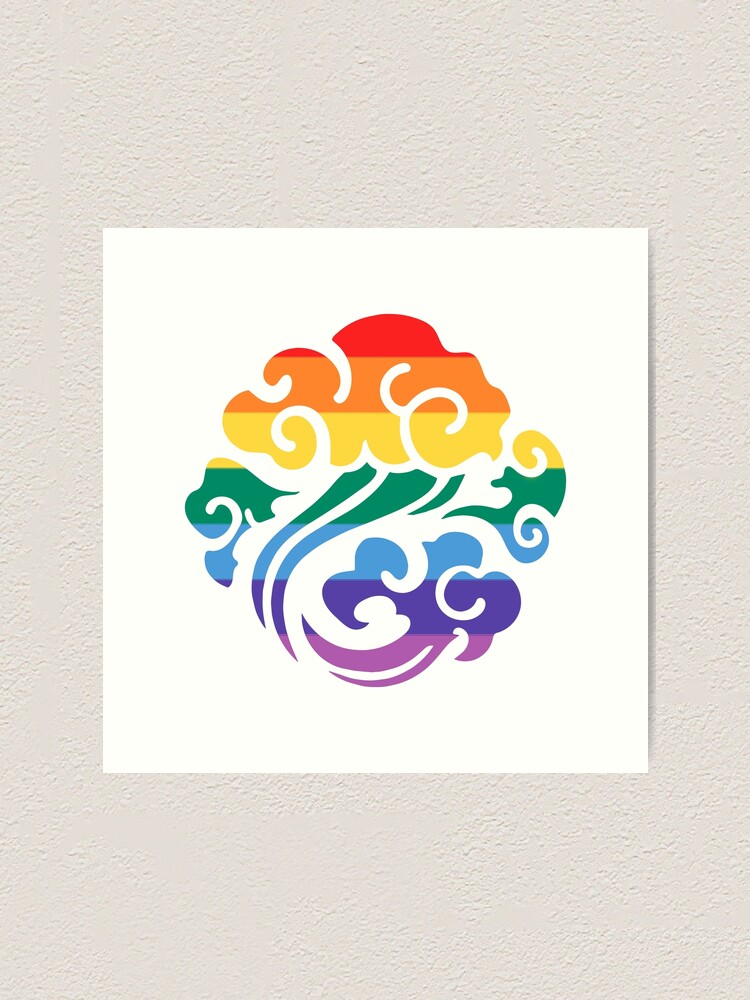 "Cloud Recess Pride Symbol - MDZS " Art Print for Sale by sort-of-sea ...