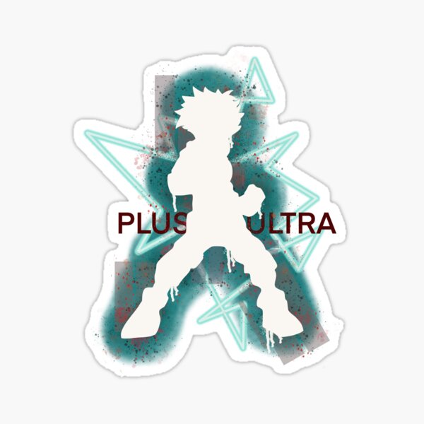 "My Hero Academia Izuku Midoriya Plus Ultra" Sticker for Sale by lily ...