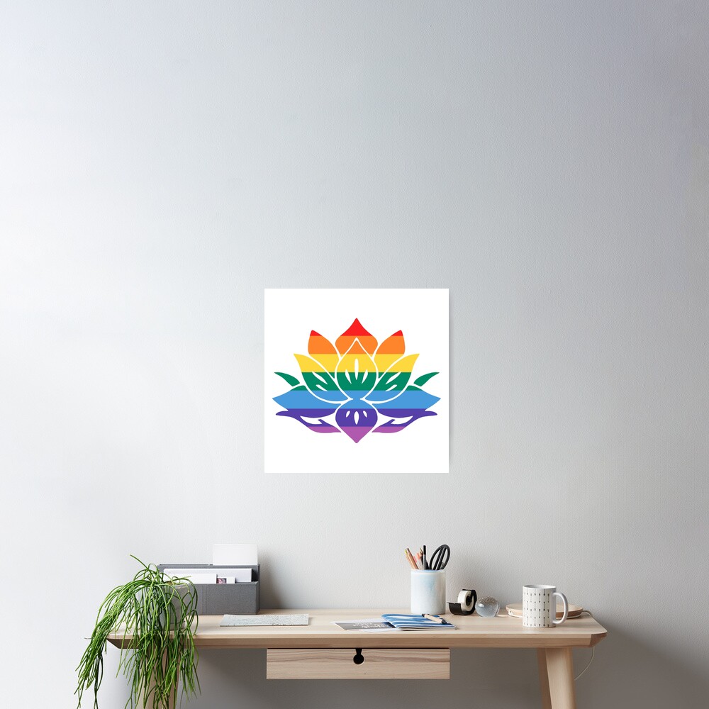 "Yunmeng Jiang Clan Lotus Pier Pride Symbol - MDZS (white)" Poster for Sale by sort-of-sea ...