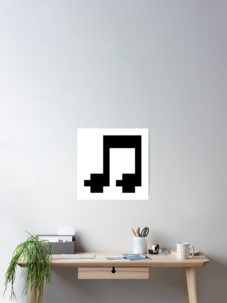 "Music Note Pixel Icon" Poster for Sale by connor-maitland | Redbubble