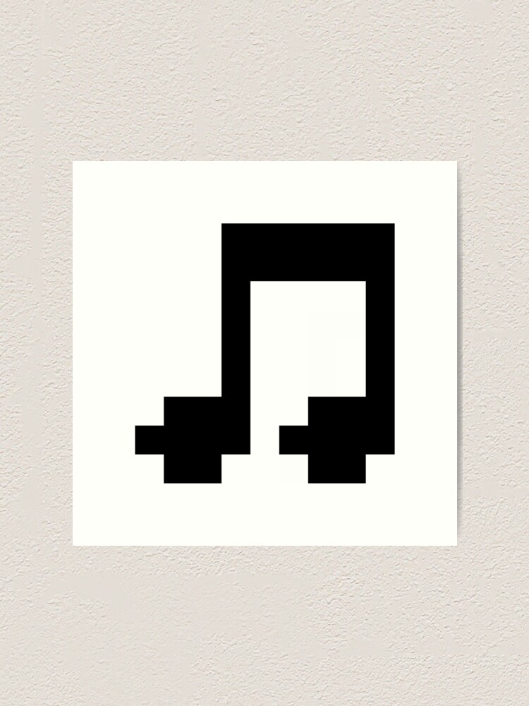 "Music Note Pixel Icon" Art Print for Sale by connor-maitland | Redbubble