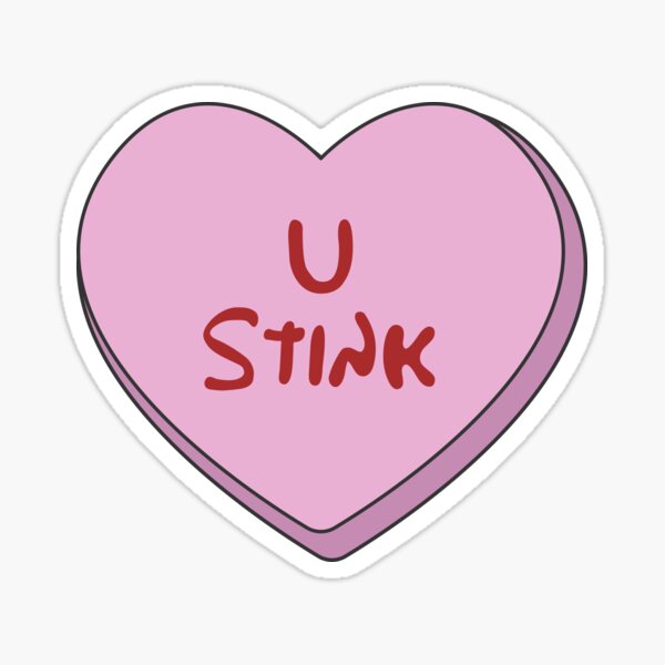 "u stink" Sticker for Sale by frangipanms | Redbubble