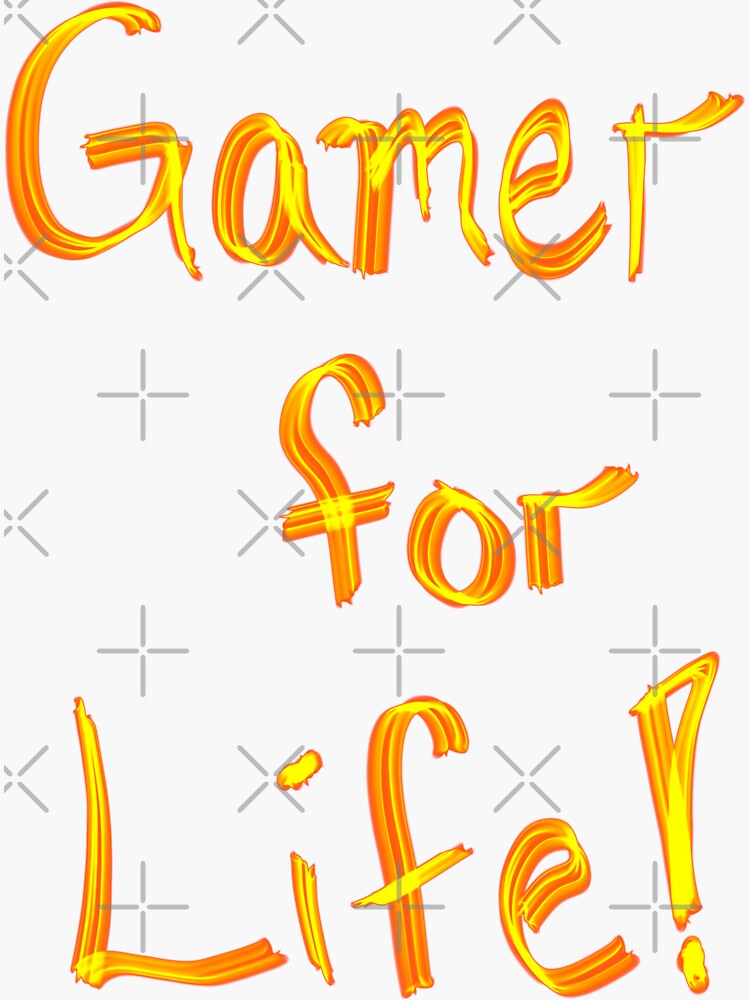 "Gamer for Life!" Sticker for Sale by LaceyLorain | Redbubble
