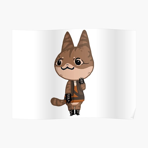 "Loth Cat Villager" Poster for Sale by maddyspindler | Redbubble