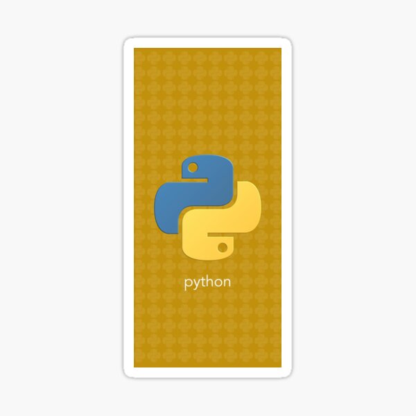 "python logo" Sticker for Sale by Moodydesigns21 | Redbubble