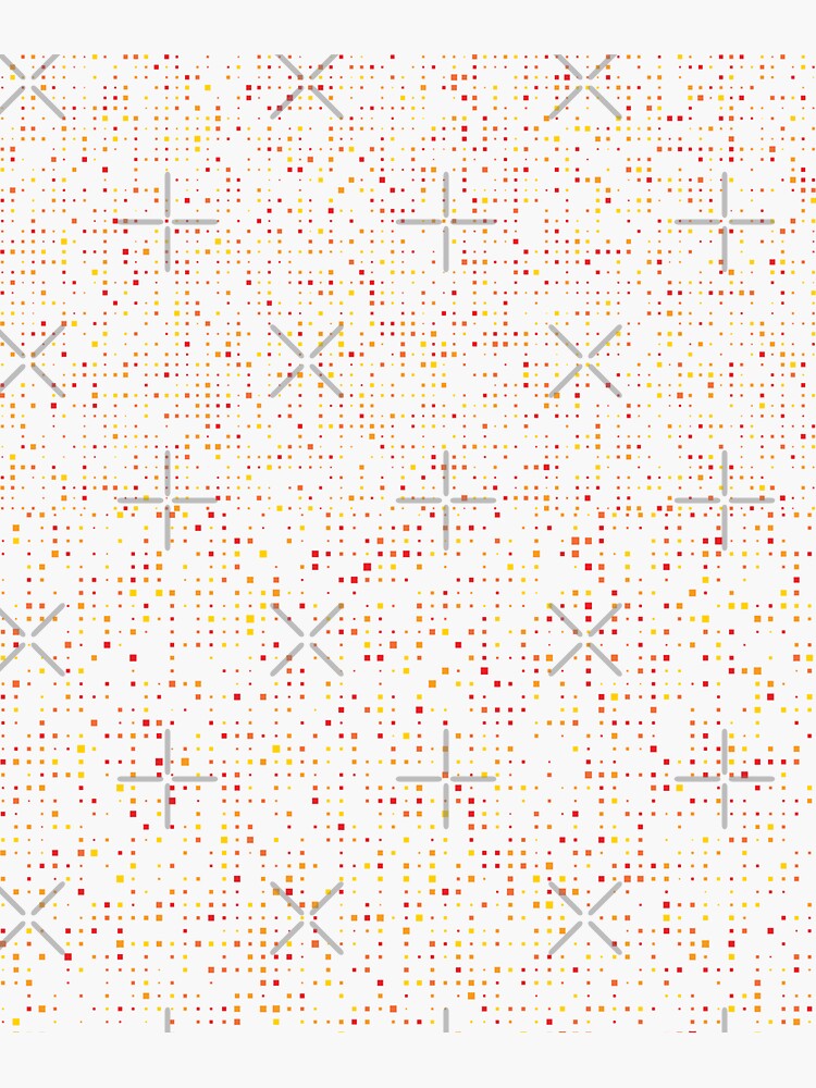 "Turing Yellow Red Pixel Background" Sticker for Sale by Belle9616 ...