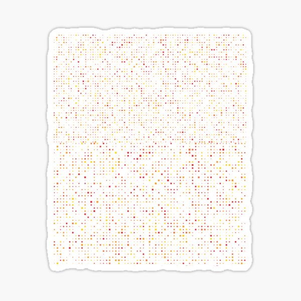 "Turing Yellow Red Pixel Background" Sticker for Sale by Belle9616 ...