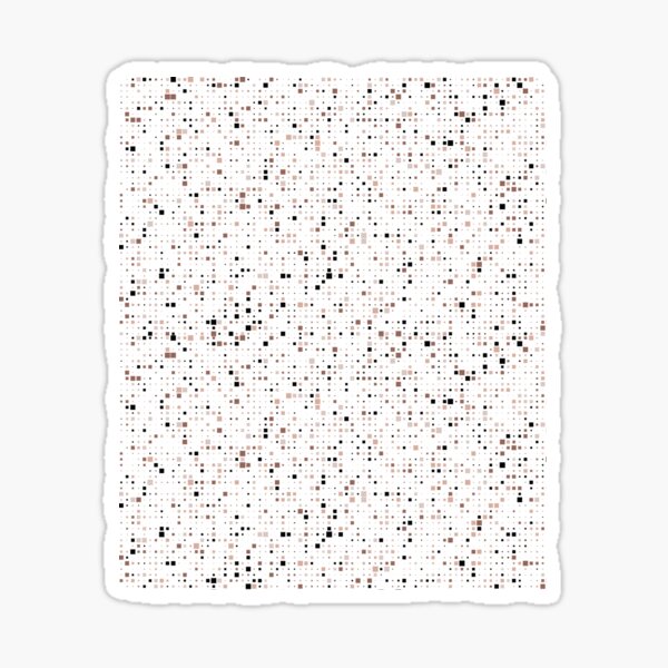 "Turing Black White Pixel Background" Sticker for Sale by Belle9616 ...