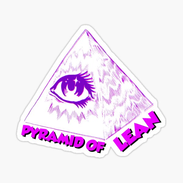"pyramid of LEAN sticker (I LOVE LEAN COLLECTION!)" Sticker for Sale by ...