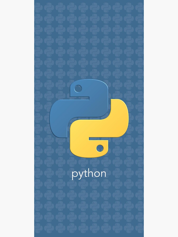 "Python logo" Sticker for Sale by Moodydesigns21 | Redbubble