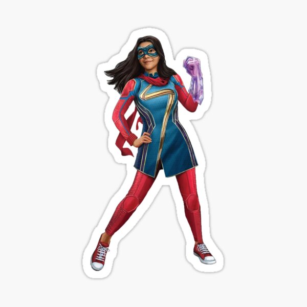 "MS.MARVEL 1" Sticker for Sale by SaadiAmar | Redbubble