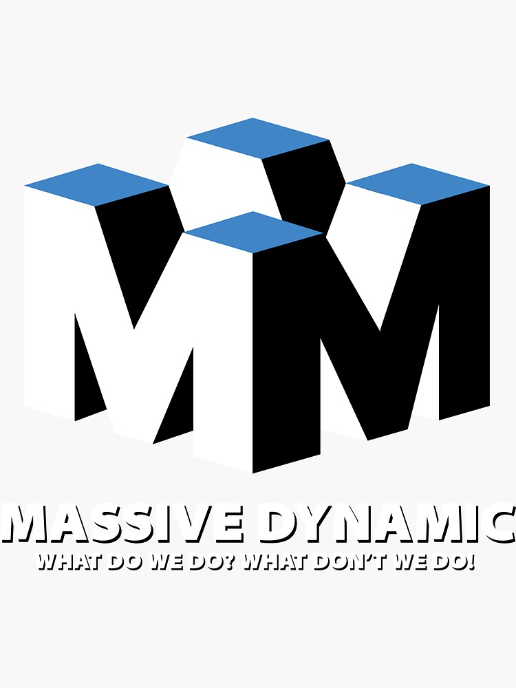 "Massive Dynamic : Inspired by Fringe" Sticker by WonkyRobot | Redbubble
