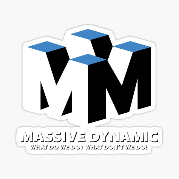 "Massive Dynamic : Inspired by Fringe" Sticker by WonkyRobot | Redbubble