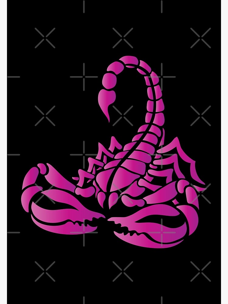 "Pink Scorpion, Tattoo Art Style " Poster for Sale by DesignsByDarrin ...