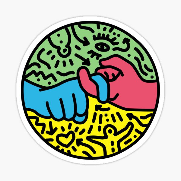 "ASL sign for Friend -Pop Art Style Sticker" Sticker for Sale by ...