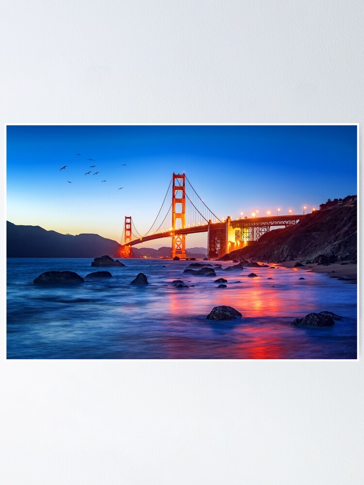 "Golden Gate" Poster for Sale by kamuipreme | Redbubble