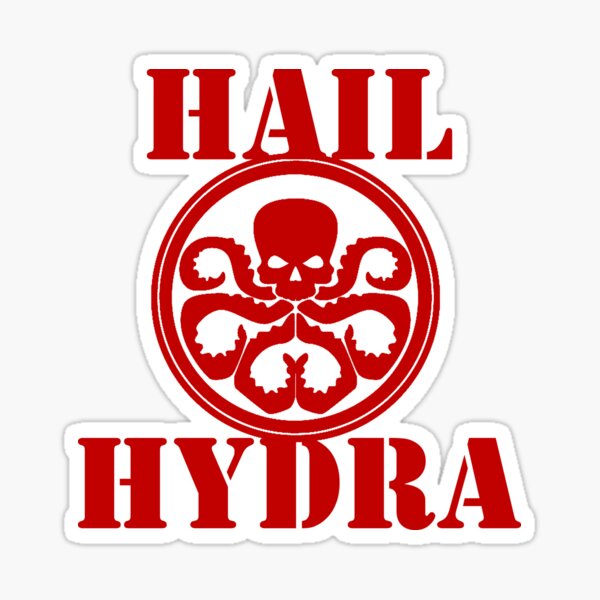 "Hail Hydra!" Sticker by lizzie081194 | Redbubble