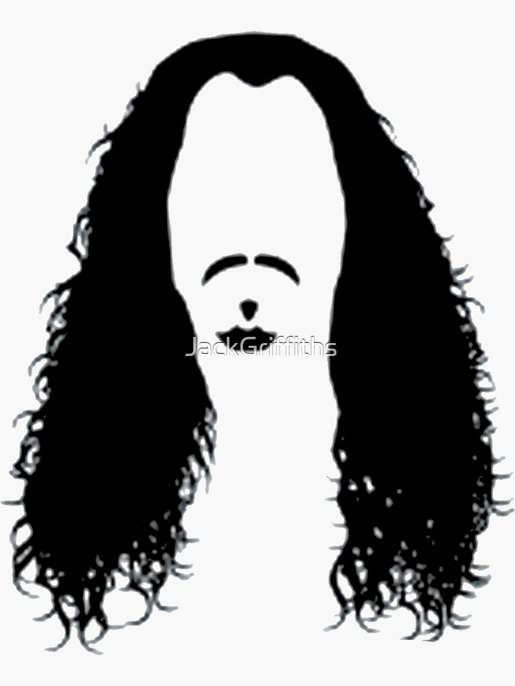 "long hair" Sticker for Sale by JackGriffiths | Redbubble
