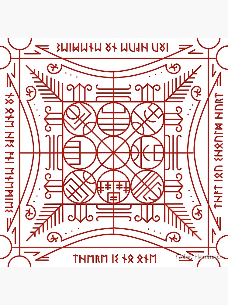 "vegvísir the wanderers compass" Photographic Print for Sale by ...