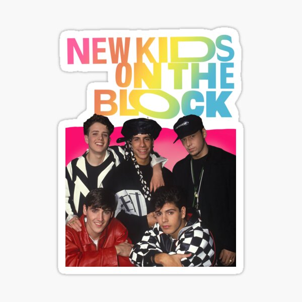"NKOTB Color" Sticker for Sale by MaxwellStroman | Redbubble