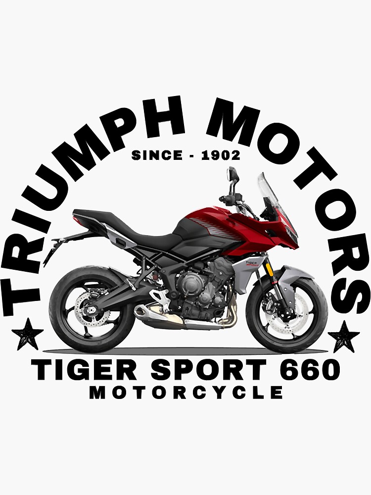 "Custom Graphic Designer Apparel Triumph Tiger sport 660 " Sticker for ...