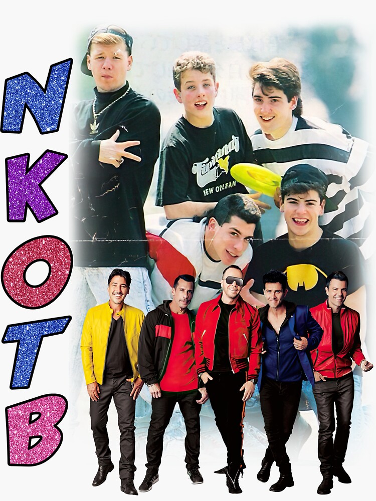 "NKOTB Happy" Sticker for Sale by MaxwellStroman | Redbubble
