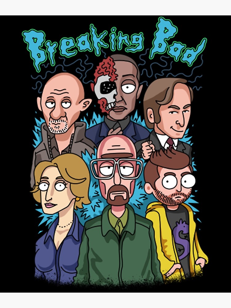 Breaking Bad Bad Rick Parody Poster For Sale By Unzmerla Redbubble