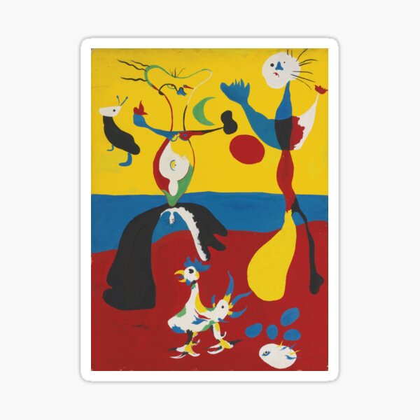 "joan miro" Sticker for Sale by itsmeart | Redbubble