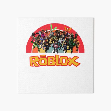 "Retro Vintage Multiplayer Roblox Video Game Beautiful Model" Art Board ...