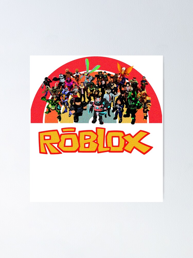 "Retro Vintage Multiplayer Roblox Video Game Beautiful Model" Poster ...