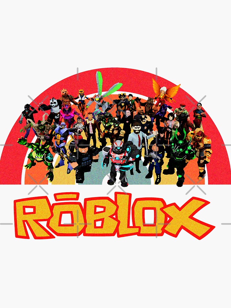 "Retro Vintage Multiplayer Roblox Video Game Beautiful Model" Sticker ...