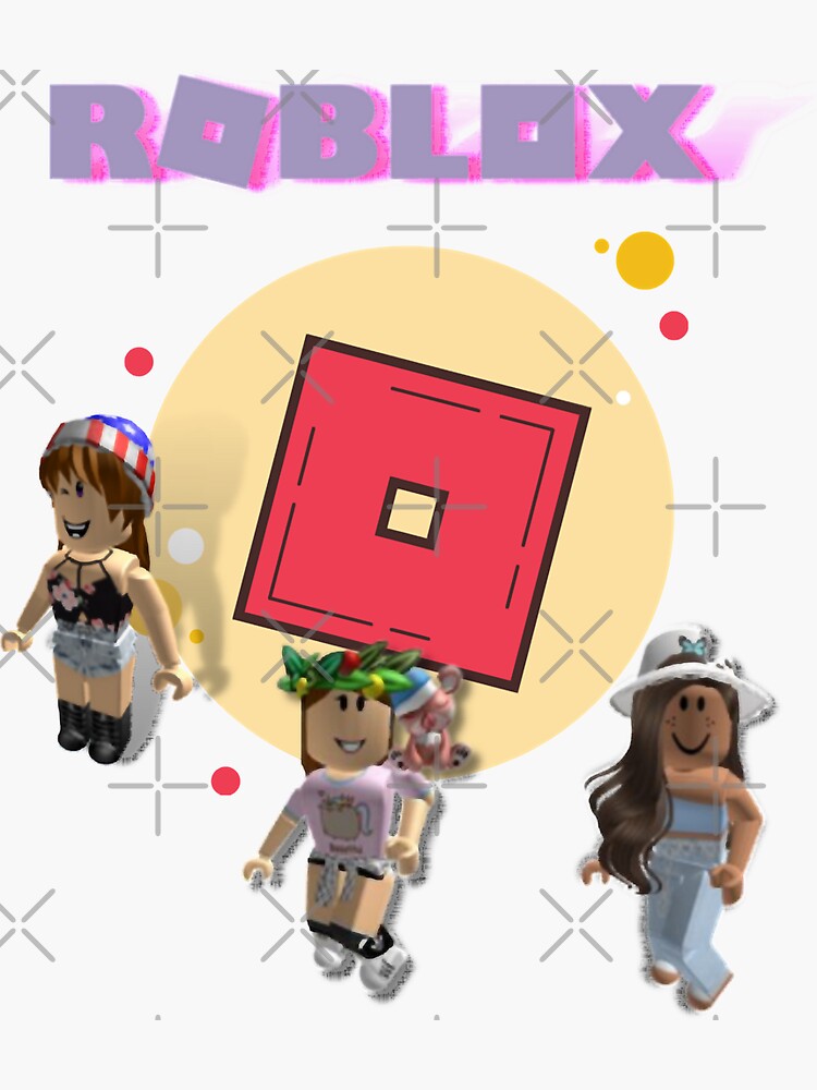 "Retro Vintage Multiplayer Roblox Video Game Funny Gifts" Sticker for ...