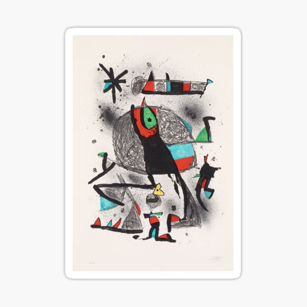 "joan miro" Sticker for Sale by itsmeart | Redbubble