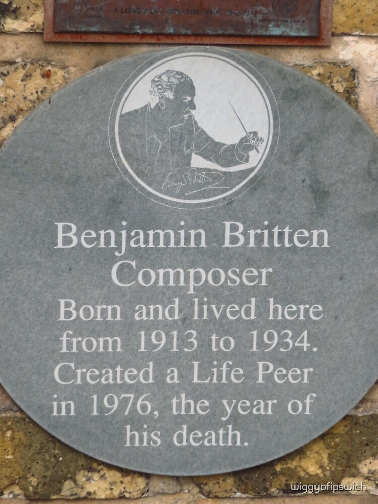 "Benjamin Britten" Sticker for Sale by wiggyofipswich | Redbubble