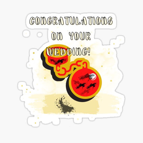 "congratulations on your wedding!, fetter, captured, chain" Sticker by ...