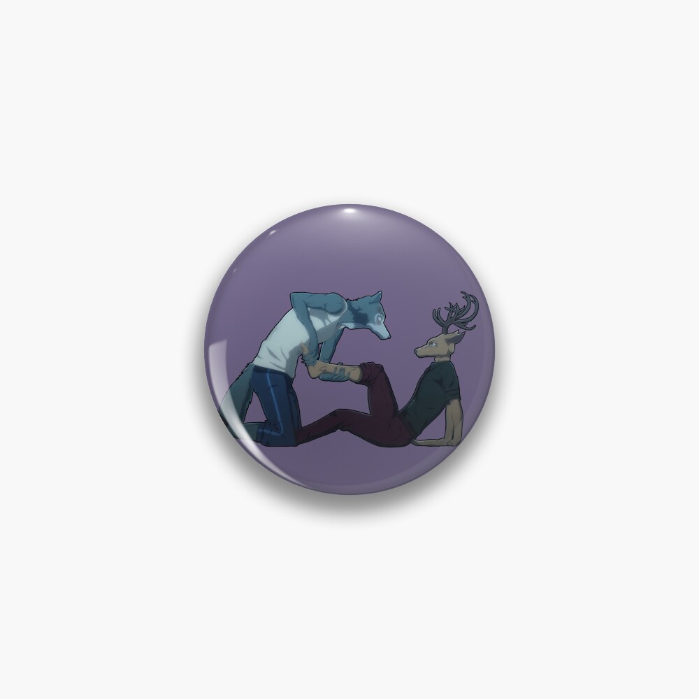 "Beastars- Louis and Legoshi" Pin for Sale by BootLeggg | Redbubble