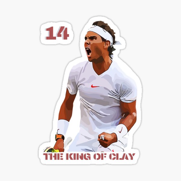 "Rafael 'RAFA' Nadal The King of Clay (14)" Sticker for Sale by ...
