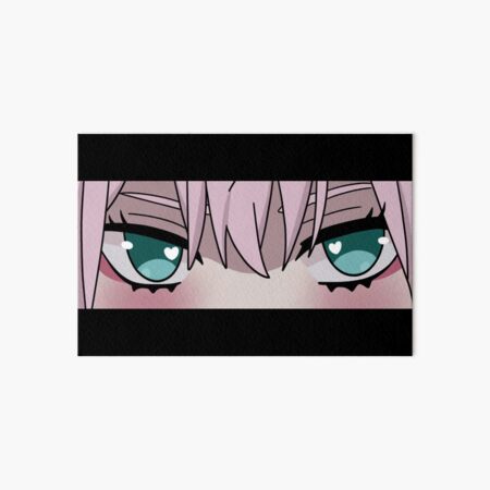 "Zero Two Anime Slap Darling In The Franxx" Art Board Print by ...
