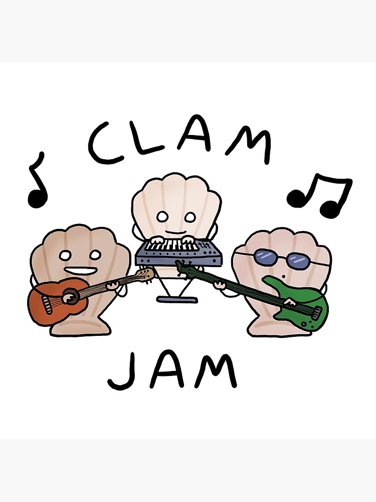 "Clam Jam" Art Board Print for Sale by ferret250 | Redbubble