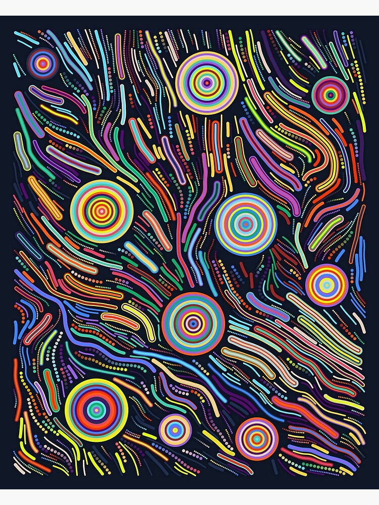 "Rainbow Flow Field" Poster for Sale by amcwhae | Redbubble